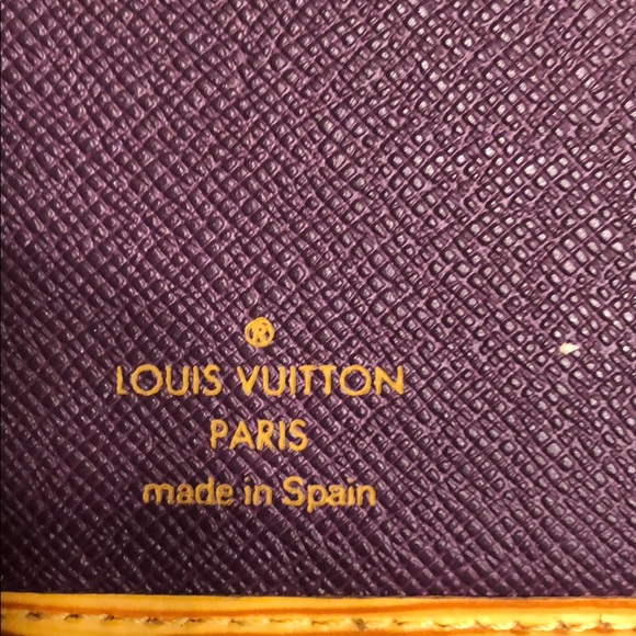 Louis Vuitton | Accessories | Authentic Louis Vuitton Yellow Check Book ...